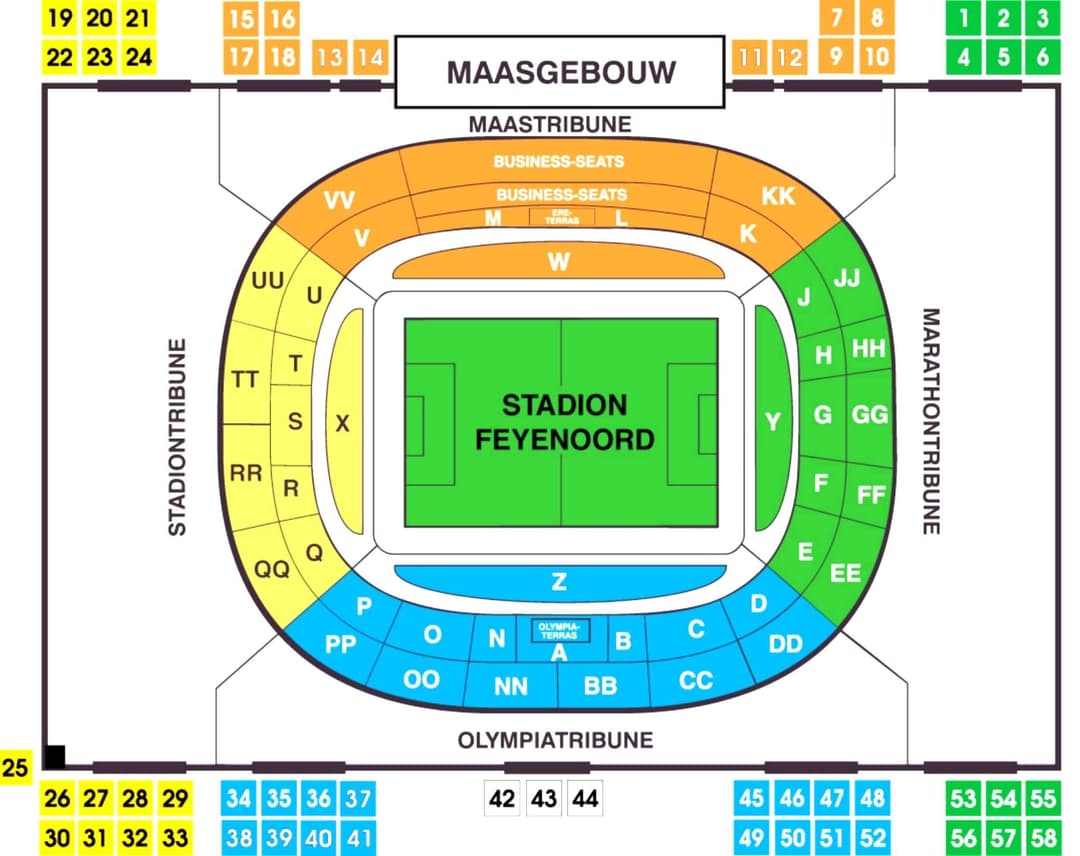 Feyenoord vs PEC Zwolle Tickets - Nederlandse Eredivisie